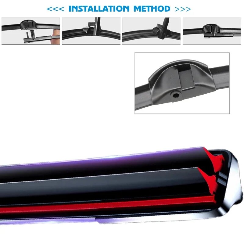 Щетки стеклоочистителя 28" черные, 6 P H Side Arm