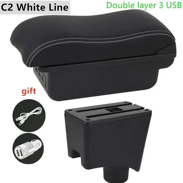 Подлокотник для Renault Sandero Logan 2 Dacia для Nissan Almera G15, автомобильный подлокотник для Lada LARGUS, ящик для хранения, аксессуар для ремонта автомобиля