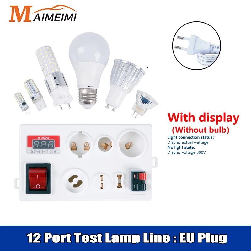 Тестер напряжения RYSJM для ламп E27, B22, E14 with display EU