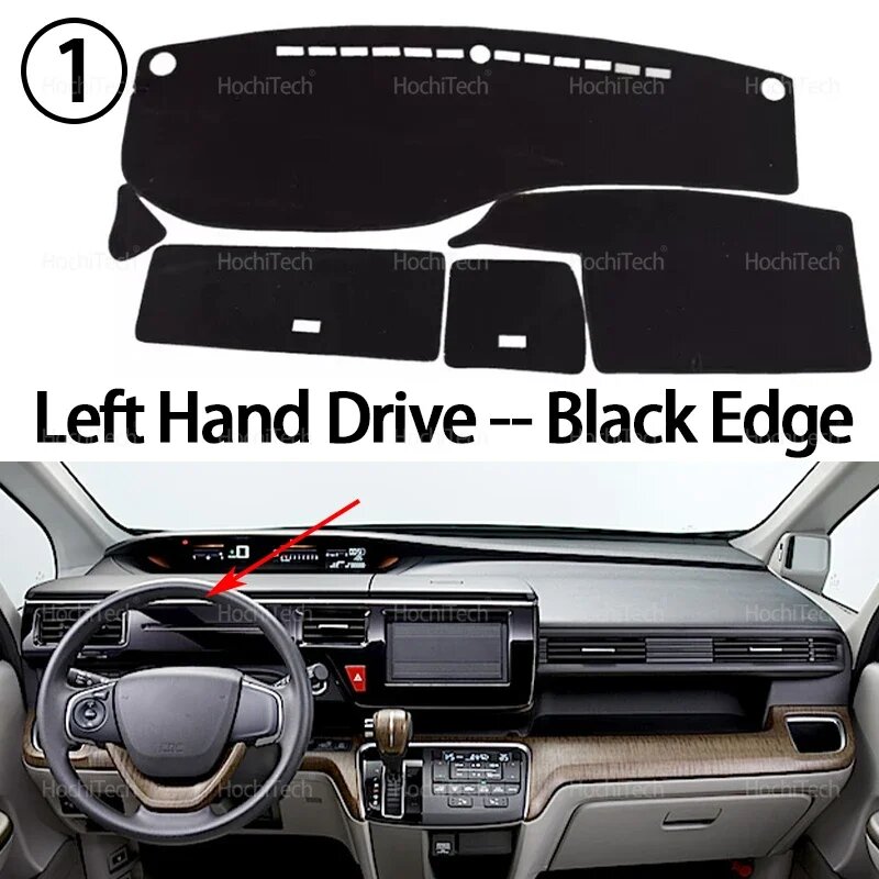 Чехол на приборную панель, коврик для приборной панели, коврик для ковра, накидка, Left Hand Black