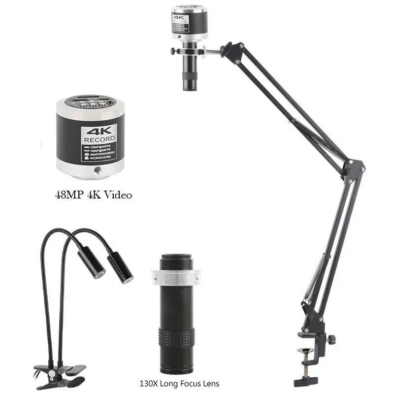 Микроскоп Eakins 48MP HDMI, 1-130x, Цвет: 51CM Holder Set