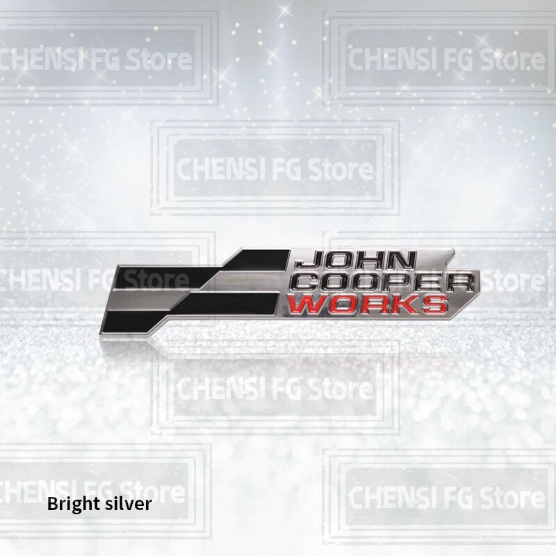 Значок John Cooper Works, Bright Silver, для Mini Cooper