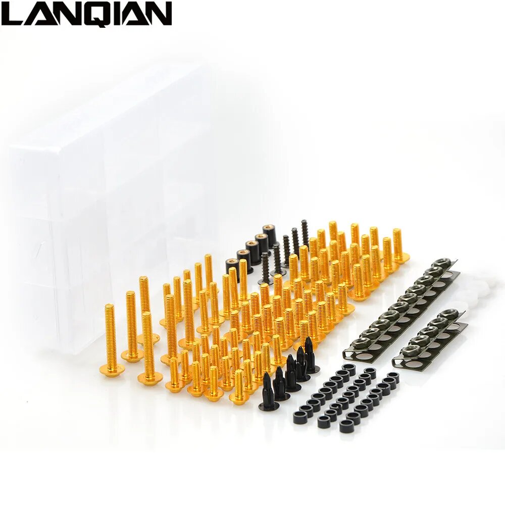 Универсальный винтовой крепеж для обтекателей мотоцикла для Kawasaki ER6F ER6N NINJA 300 ZX6R gold