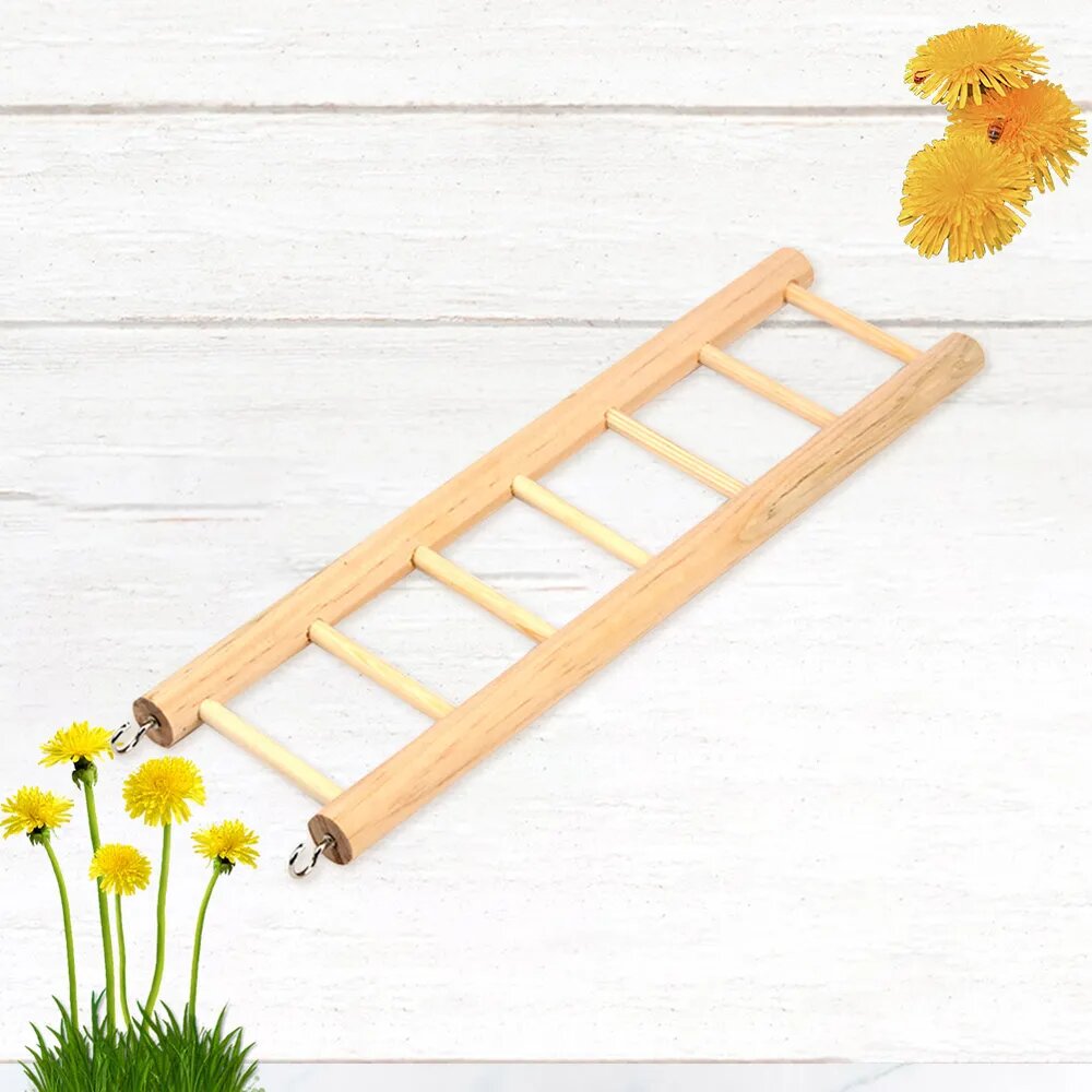 Деревянная лестница для питомцев из бамбука, 6 уровней для игры