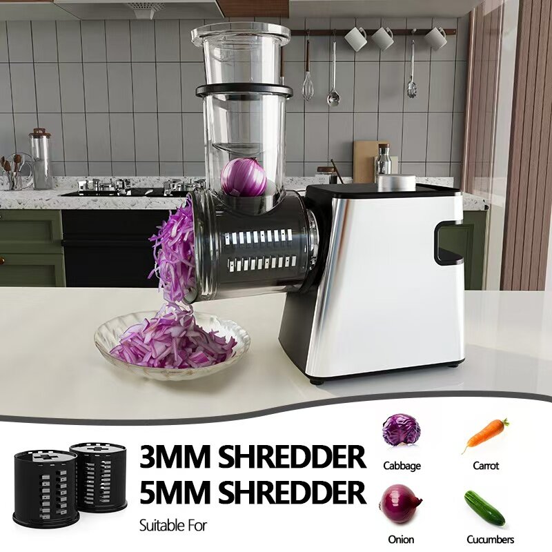 Овощерезка электрическая с насадками, терка для овощей электрическая 2800Вт