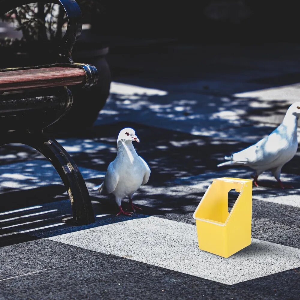 Подвесной пластиковый кормовой бокс для голубей, набор из 4 штук