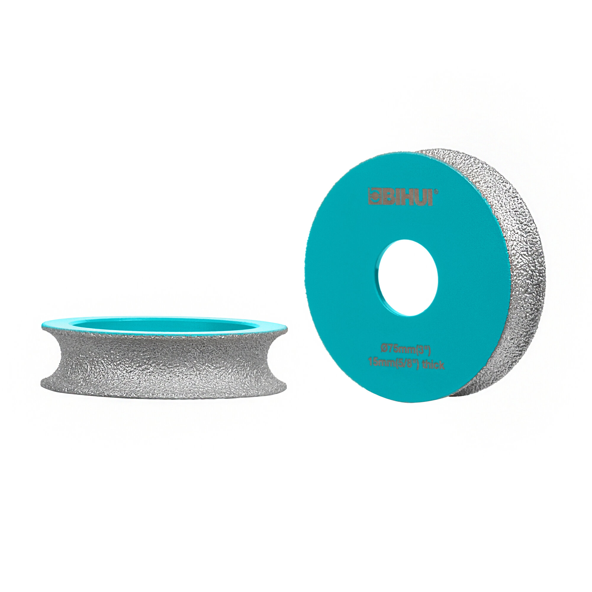 Диск для скругления плитки BIHUI 75мм, толщина 15мм, #50/60, арт. DGV315