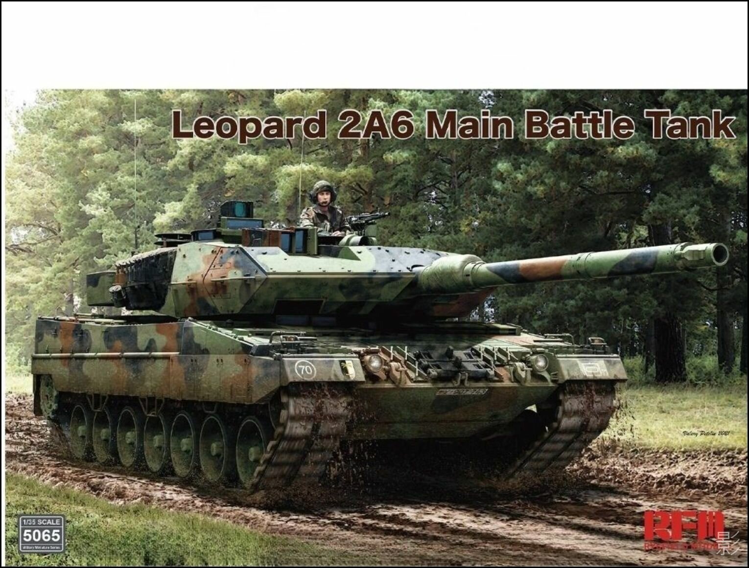 Эксклюзивная миниатюра основного танка Leopard 2A6 от Rye Field, модель RM5065 для сборки