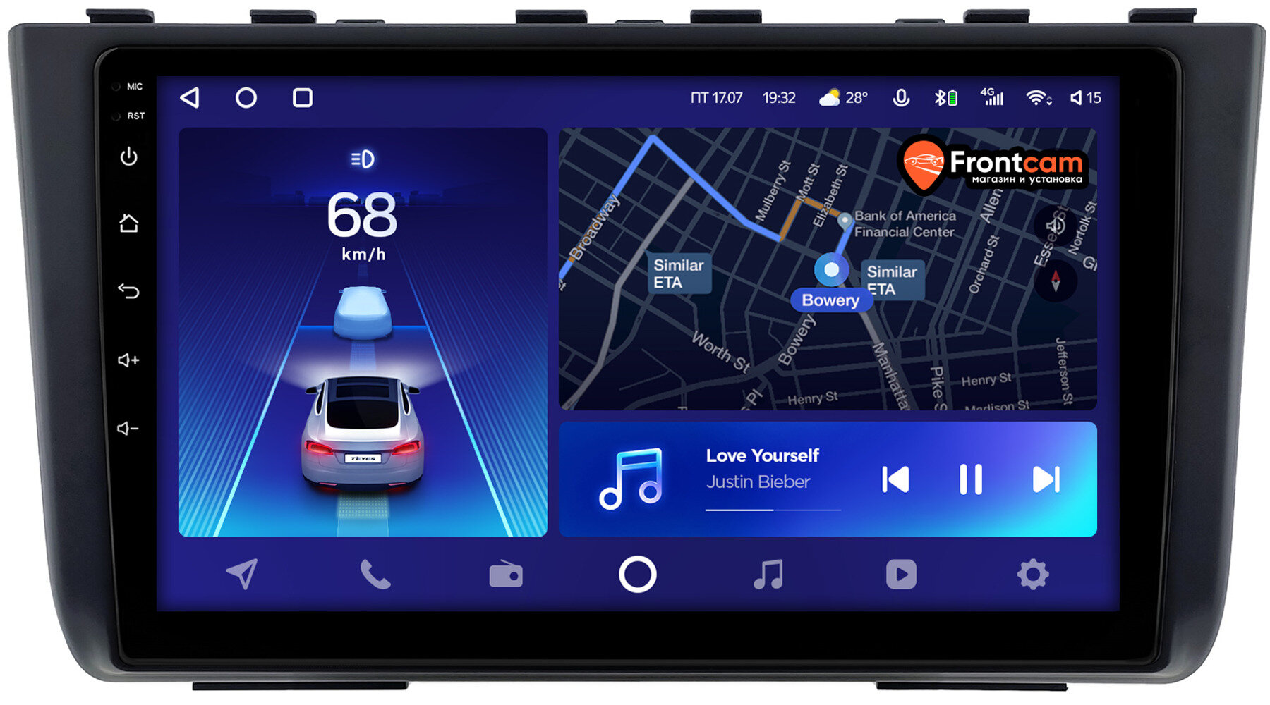 Штатная магнитола Hyundai Creta 2 2021-2024 (черная, матовая) Teyes CC2 PLUS 6/128 10" RM-10-2526 Android 10 (4G-SIM, DSP, QLed)