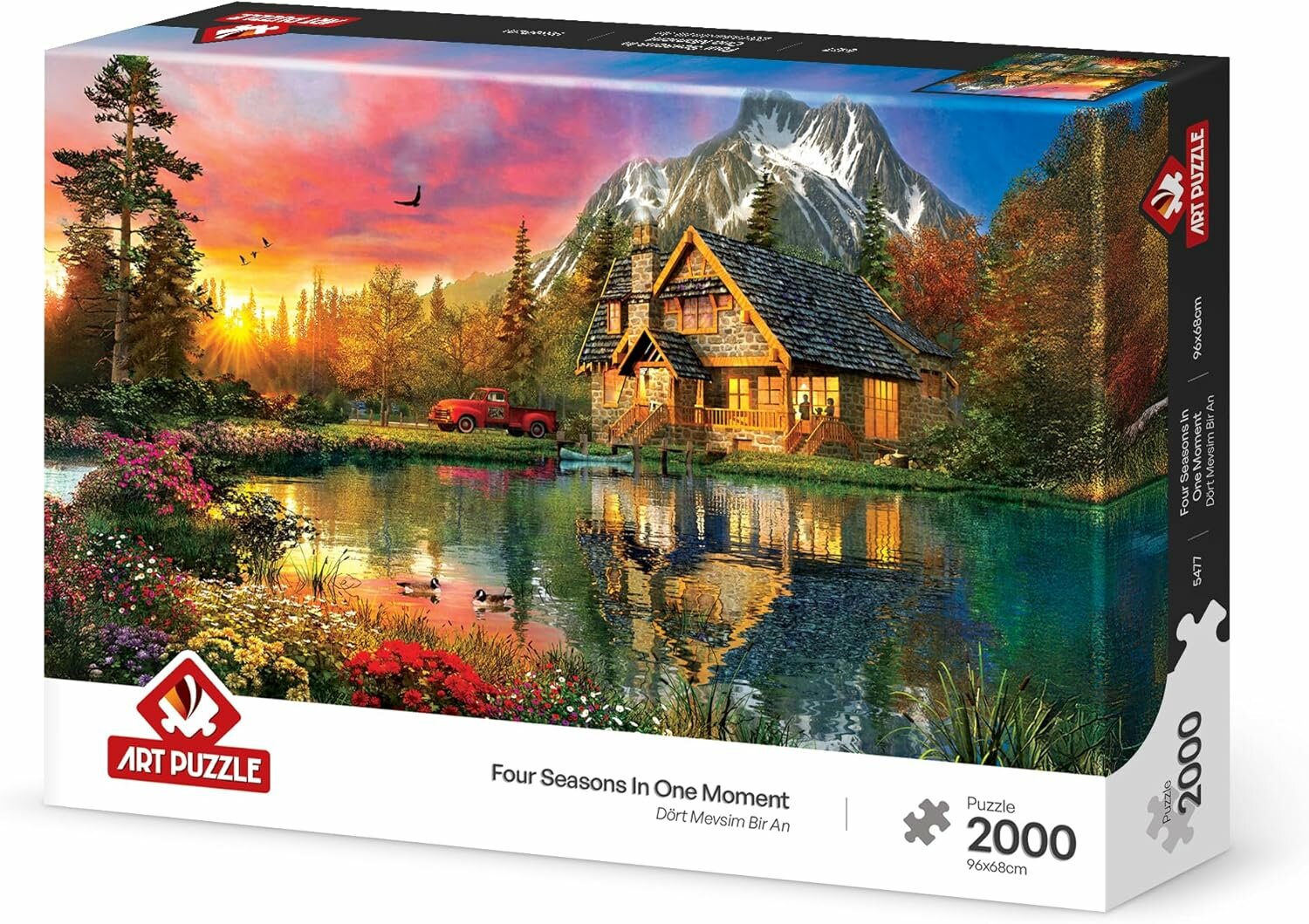 Пазл для взрослых Art Puzzle 2000 деталей, элементов: Четыре сезона в один момент