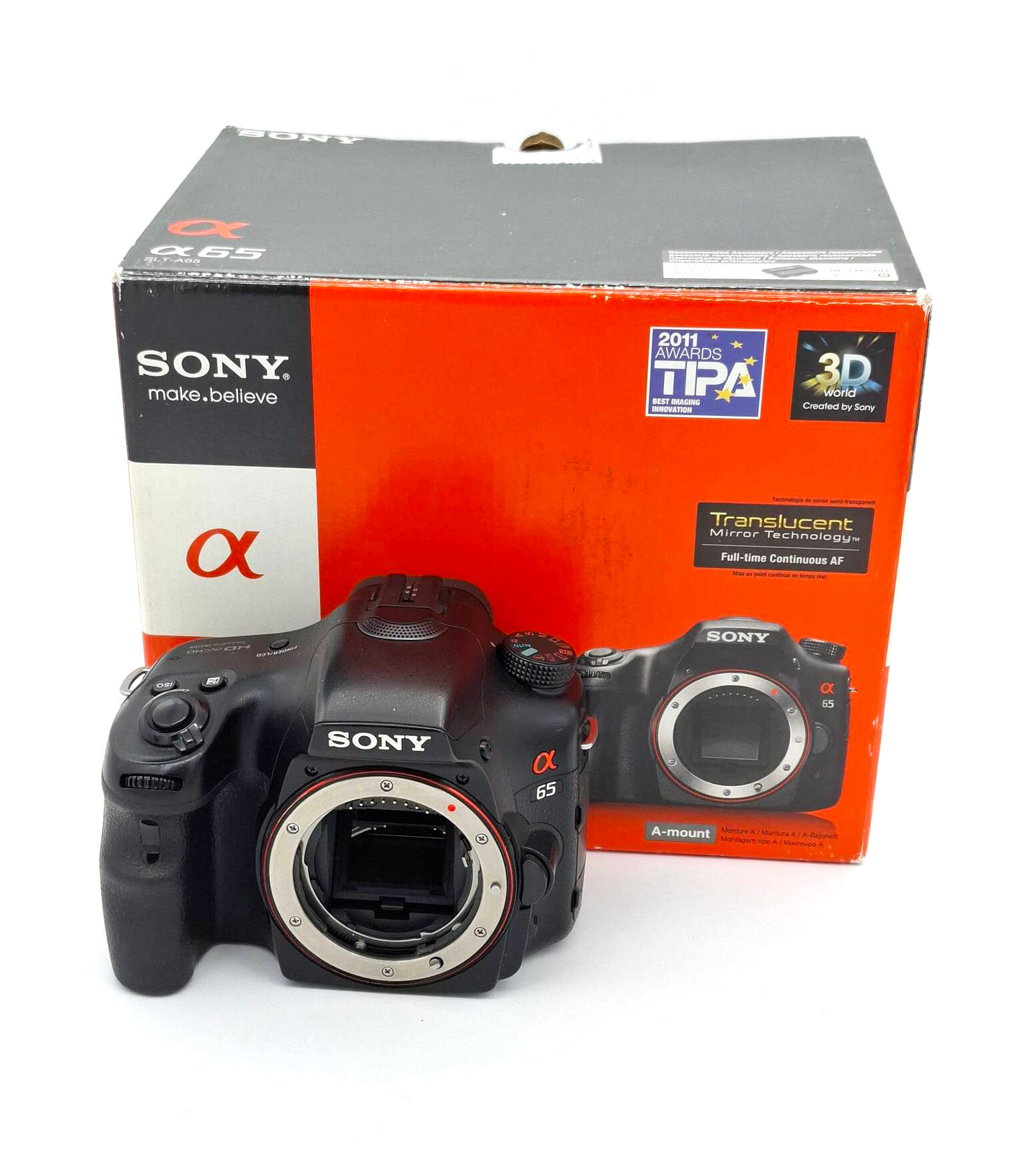 Зеркальный фотоаппарат Sony Alpha SLT-A65 Body
