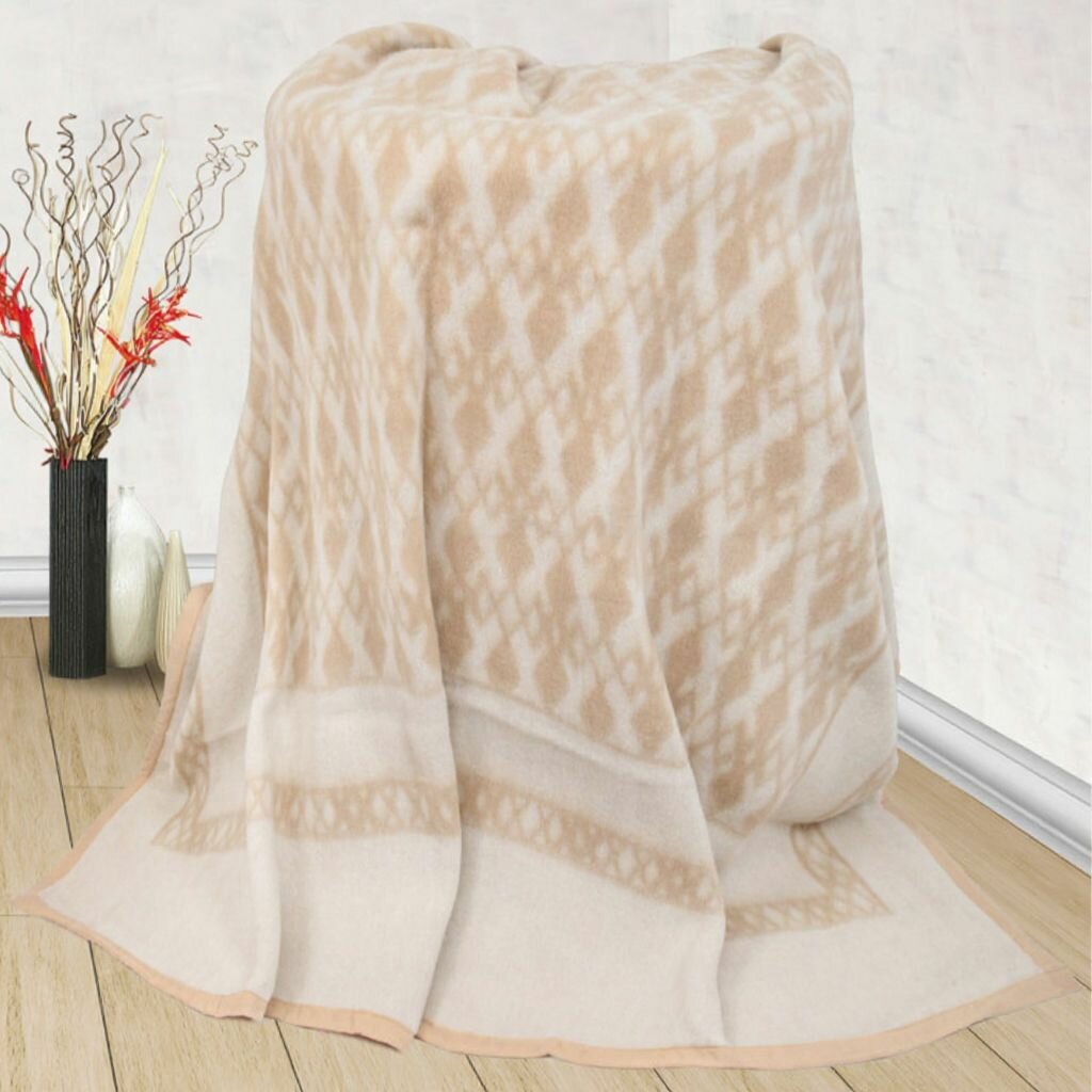 Плед Cober Odil Plaid di Lana Beige CBR/440514