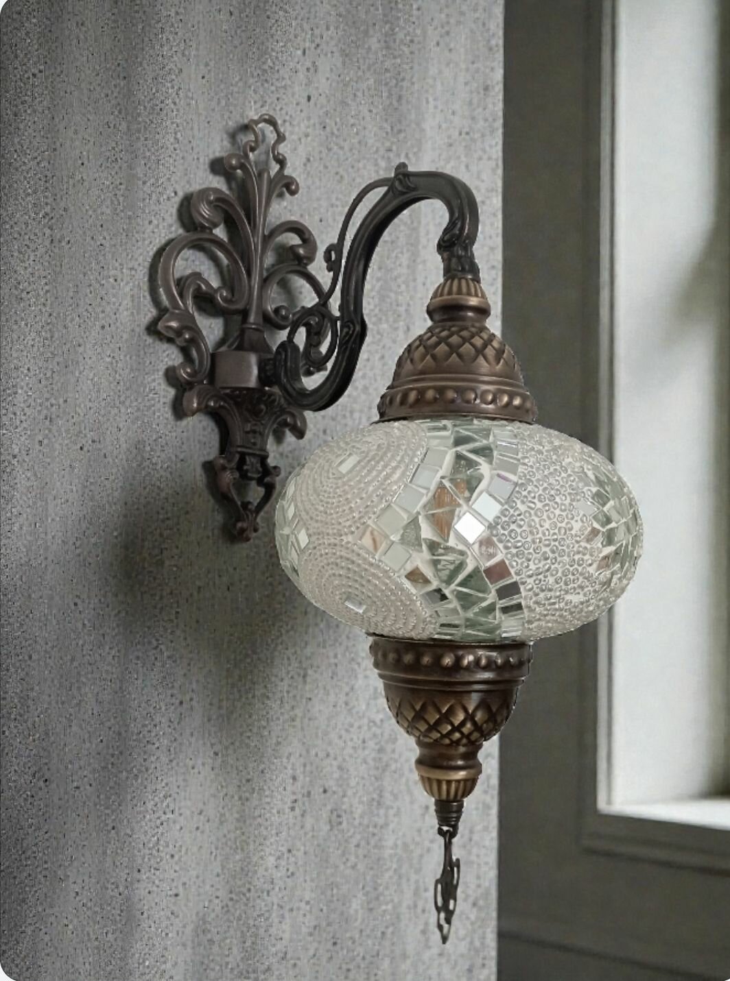 Бра, Настенный светильник, Восточный светильник А 3251 бел. круг 2026