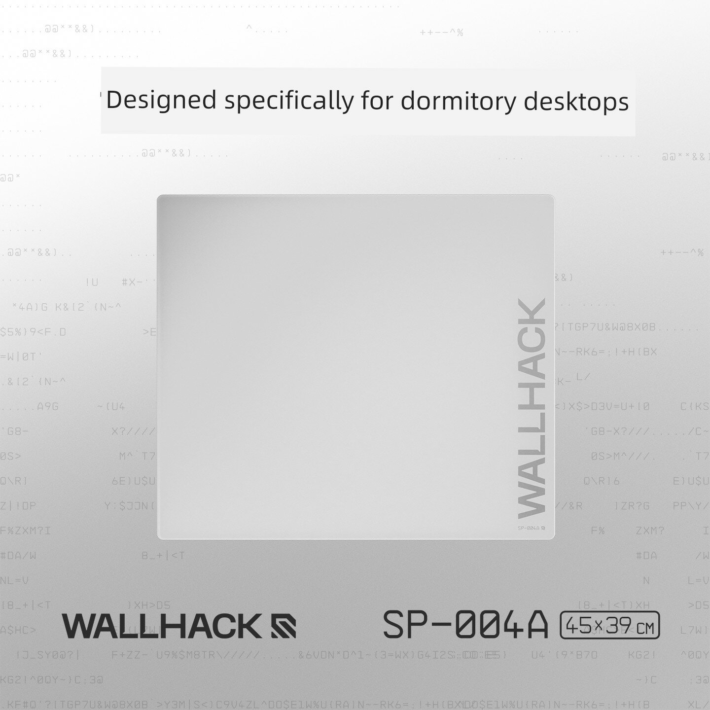 Коврик для мыши WALLHACK SP004/SP004A из стекла, для дома и офиса, для FPS, особо большой SP-004A Белый [Оптимизация