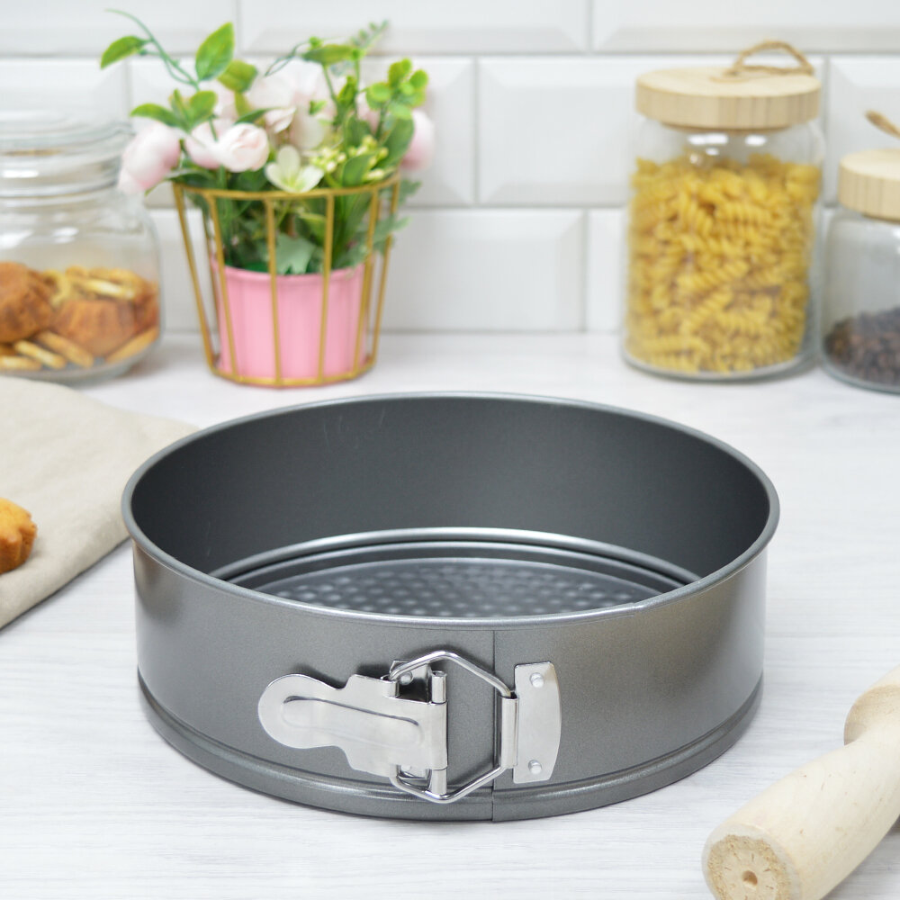 Форма для выпечки разъемная 22х7 см, круглая, сталь, антипригарное покрытие, Appetite