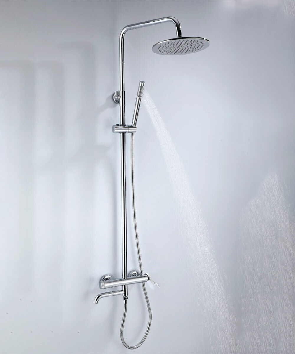 Душевая система с тропическим душем от бренда Hansen HL33098 хром