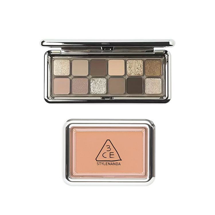 Набор теней и румян женский 3CE 1342919677, легко наносится, блеск, натуральный, матовый, двухцветный