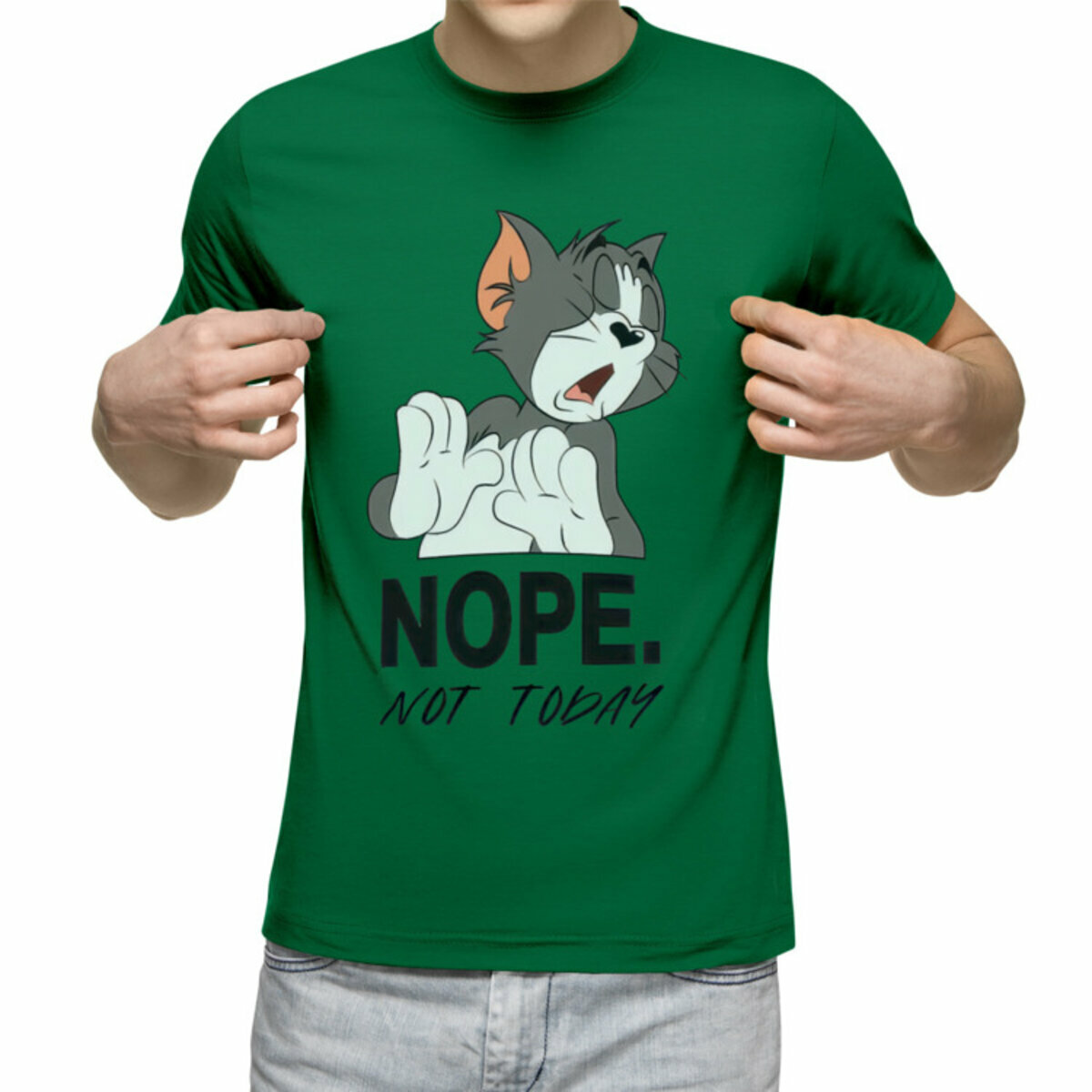 Мужская футболка «Том в отказе» (зеленый, S)