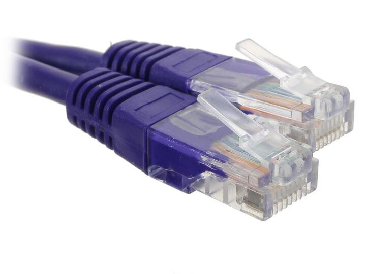Патч-корд UTP Cablexpert PP12-2M/V кат.5e, 2м, литой, многожильный (фиолетовый)