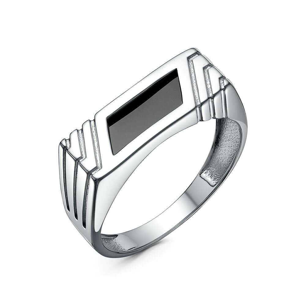 Печатка, серебро, 925 проба, фианит