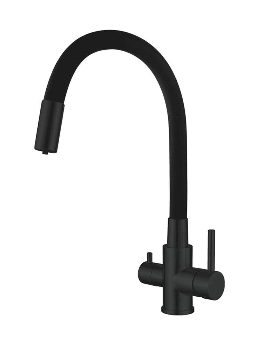 Смеситель для кухни с гибким изливом и фильтром Ledeme L74255B-2