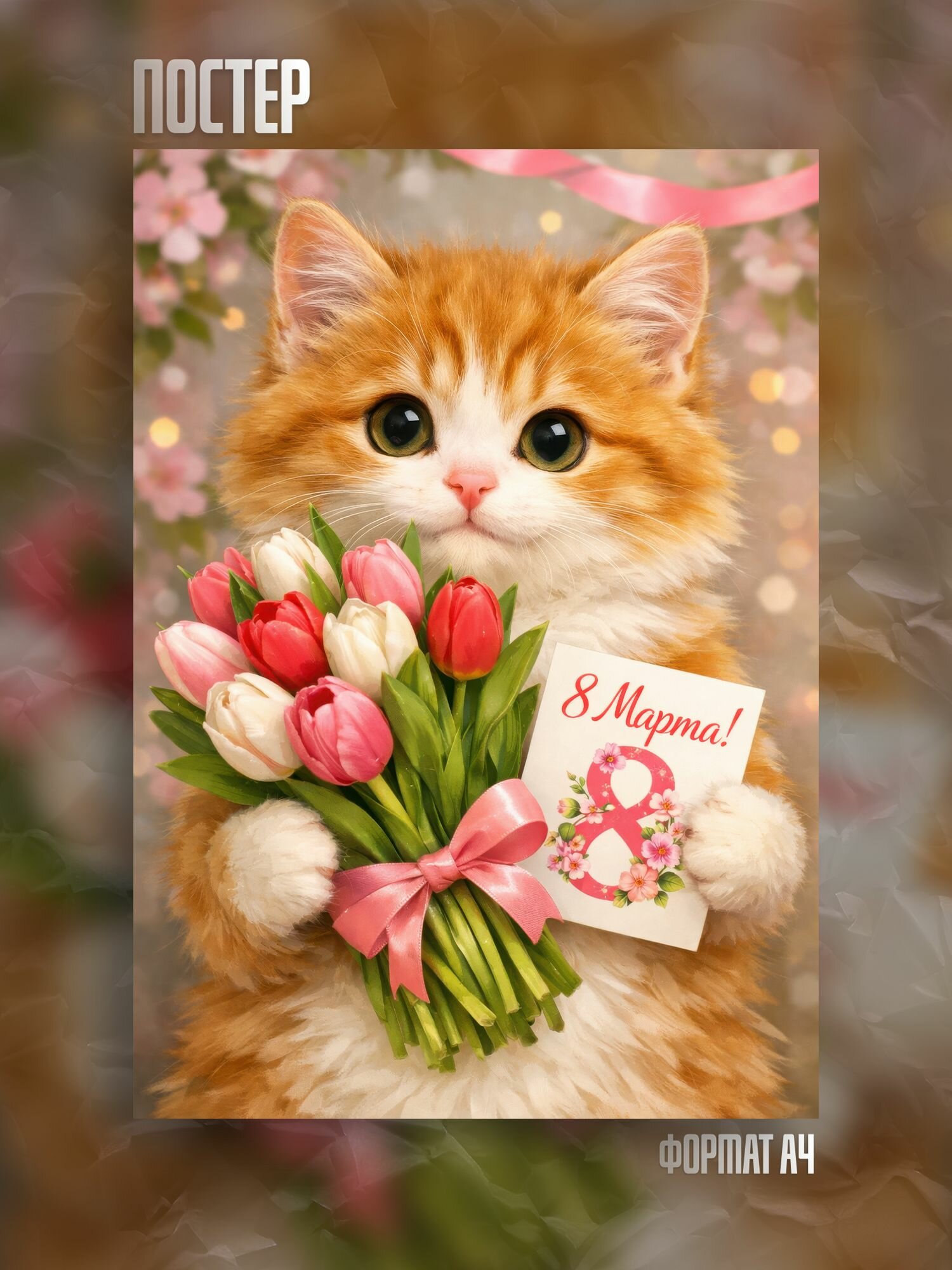 Плакат 8 марта