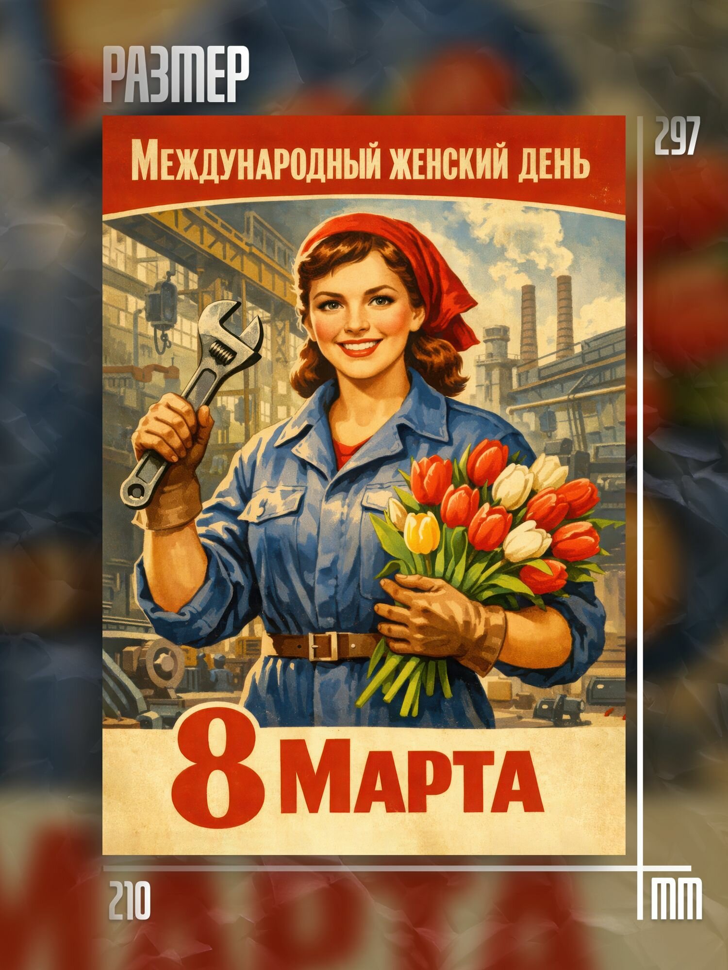 Плакат 8 марта — фото 1
