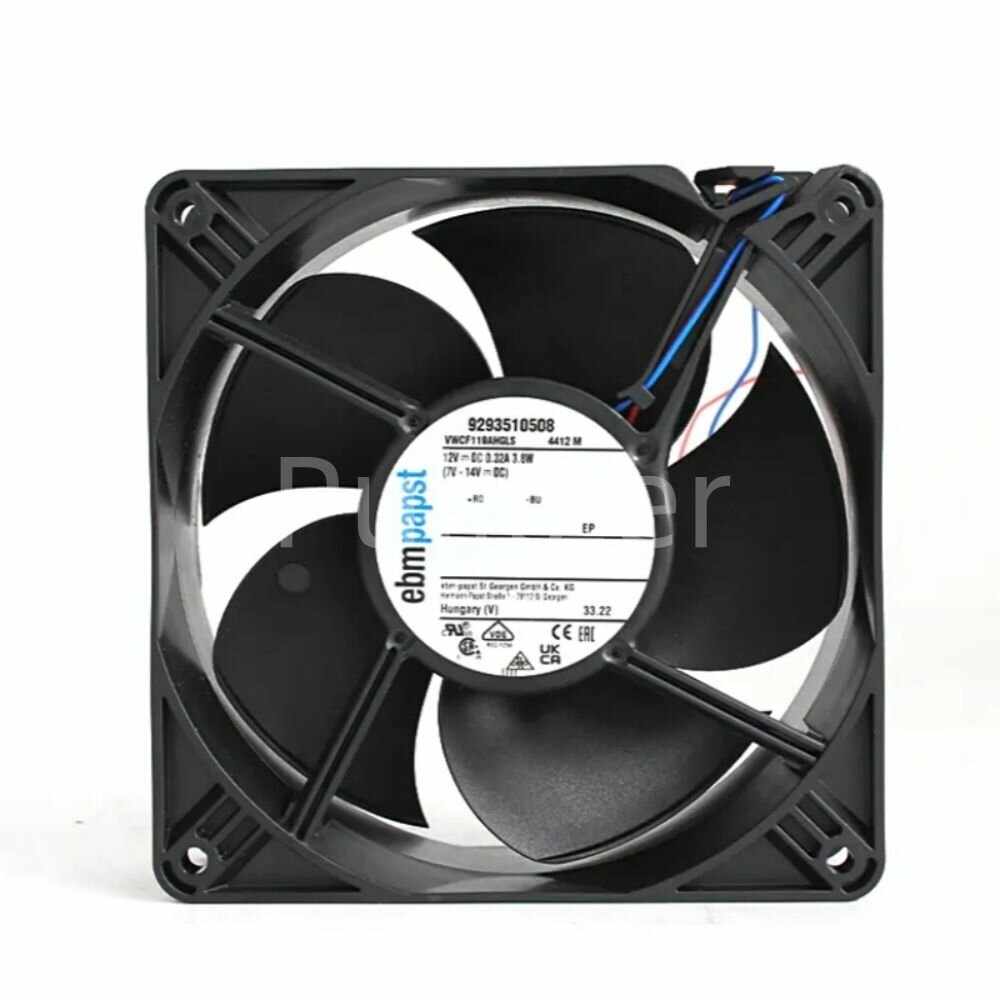 Ebmpapst 4412M 120*120*38 мм осевой охлаждения вентилятор 12 В 0.32A 3,8 Вт 3300 об/мин 184 m/h