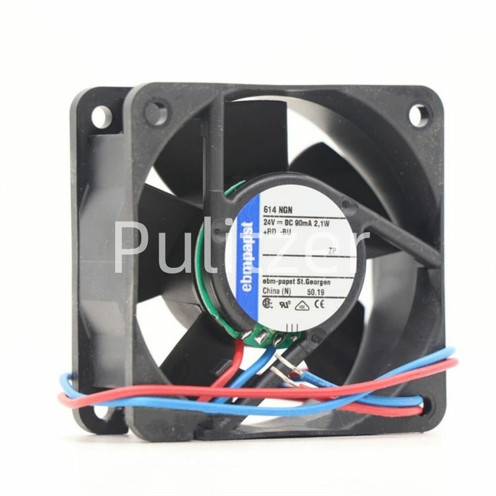 Ebmpapst 614NGN 24 В 0.09A 2,1Вт компактный осевой вентилятор 60*60*25 мм 5100 об/мин