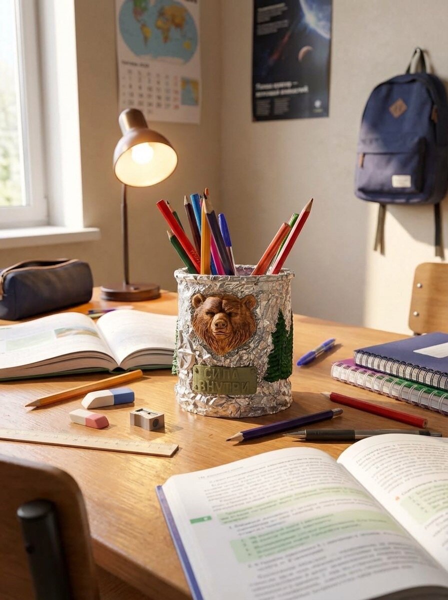 Карандашница "Подарок", ручная работа, для мужчин, на подарок