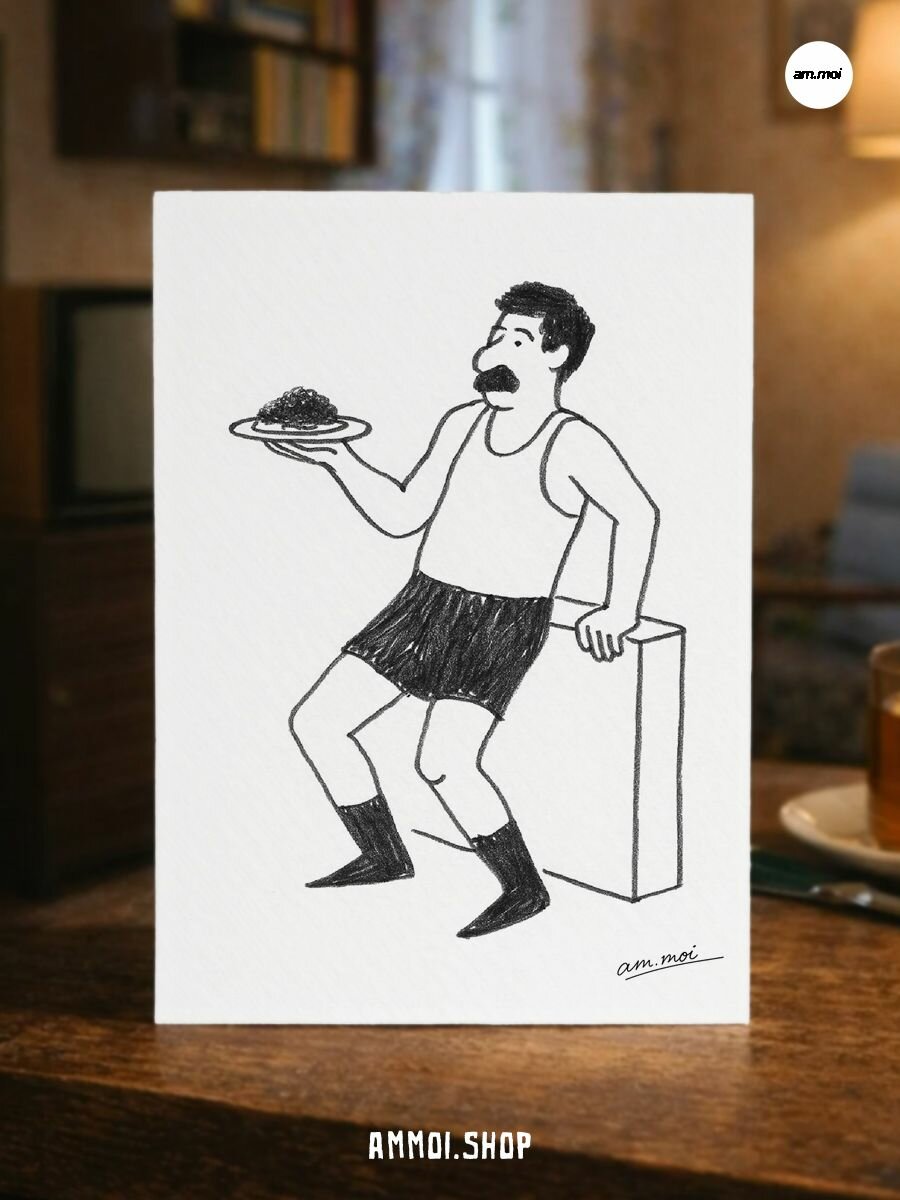 Открытка Коллекция Батя Горячее подано от Am.moi