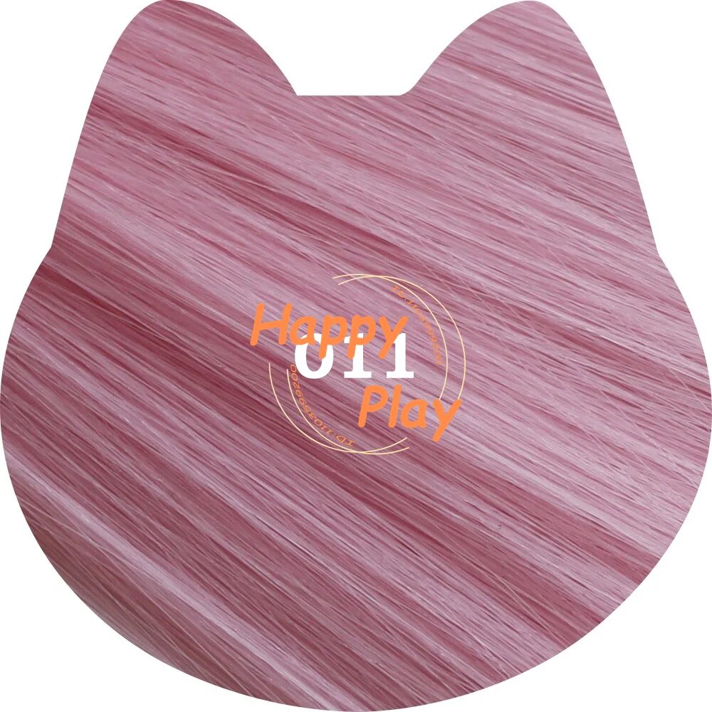 Синтетический парик для косплея розовый 100 см 11