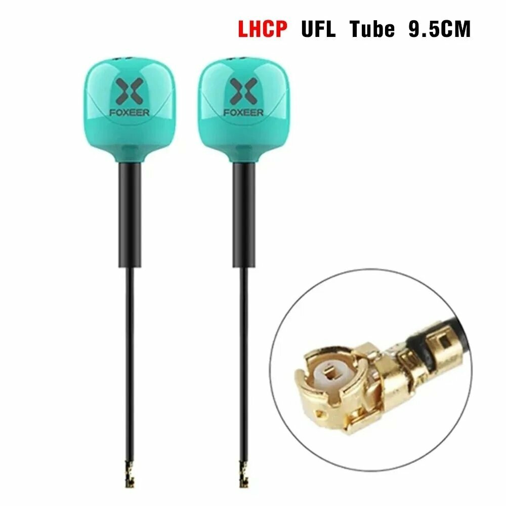 Антенна FOXEER Lollipop_4+ 2 шт. 5.8 ГГц 2.6 дБи Omni Mini RHCP LHCP SMA RPSMA MMCX UFL для RC видеоприемника и передатчика