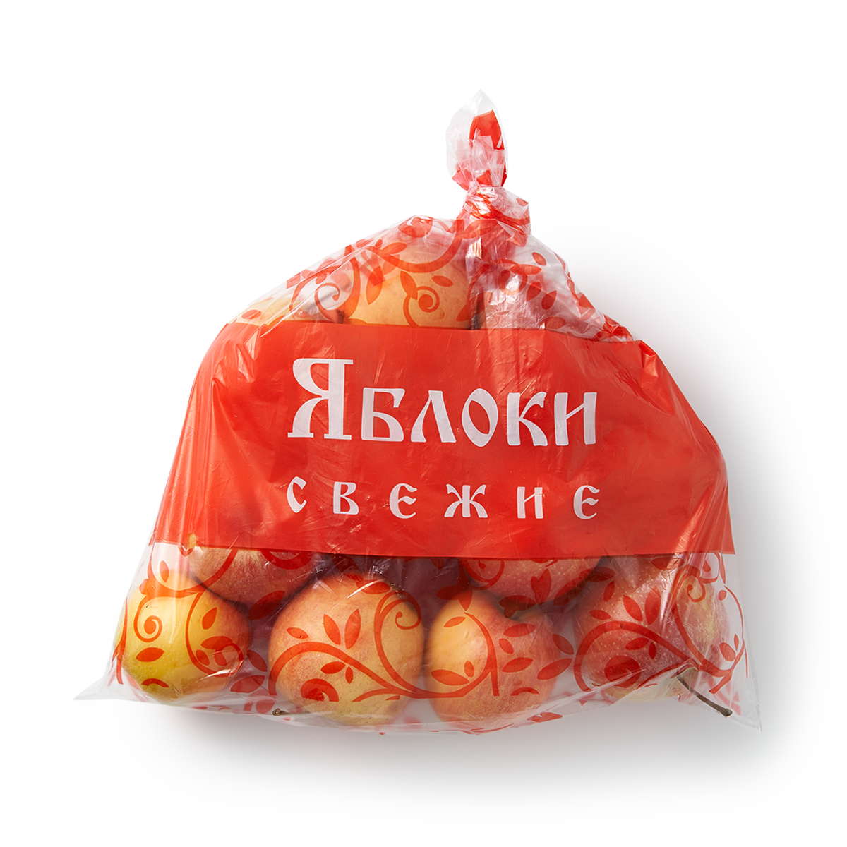 Яблоки «Сезонные», свежие, сочные, полиэтиленовый пакет, 1 кг — фото 1
