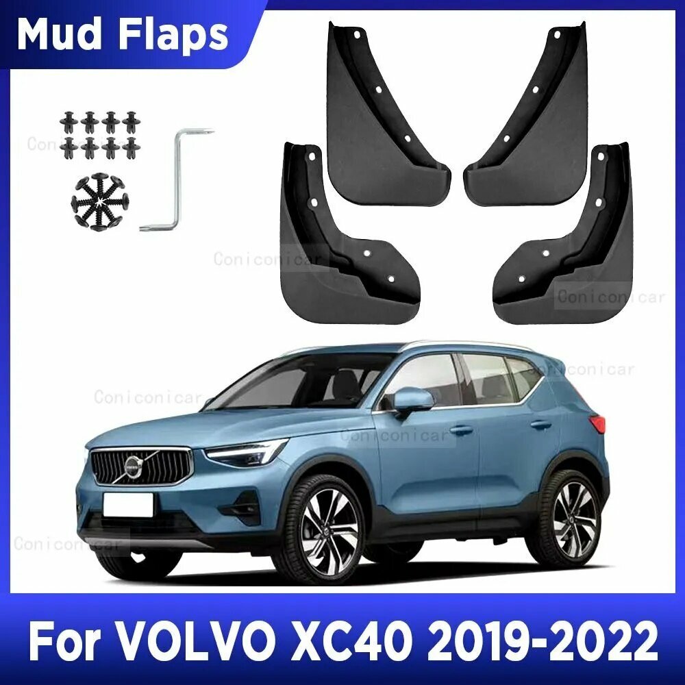 Крыло автомобильное, арт. VOLVO XC40 2019 2022 2021 2020 4шт Брызговики передние и задние крылья автомобильные аксессуары