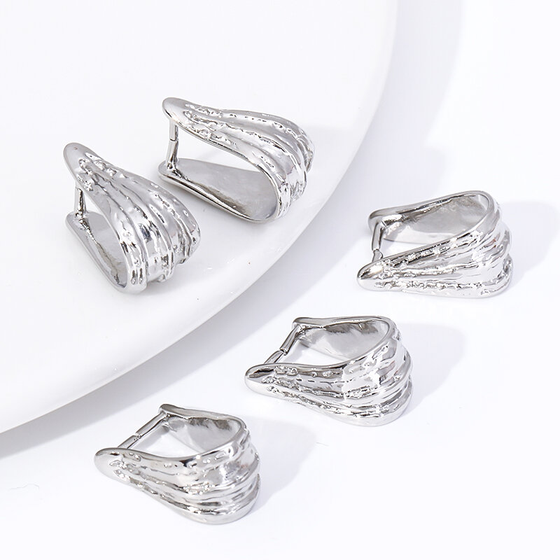 Бейлы зажимные для кулона, Бейл для кулона и подвески, фурнитура для украшений,5шт,13,5x8мм, латунь, с родиевым покрытием