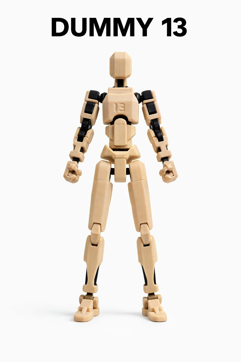 Фигурка DUMMY 13, распечатанная на 3D-принтере — коллекционная модель с высокой детализацией, стильный подарок