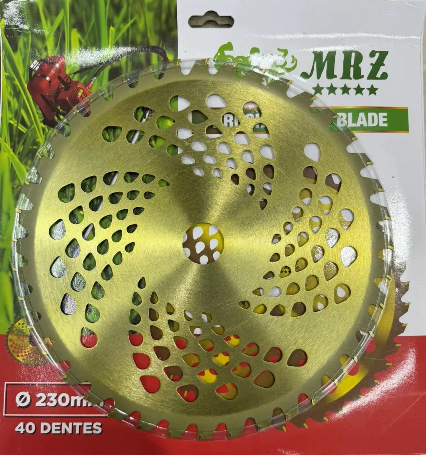 Диск для триммеров MRZ, 230 х 40T, металлический нож для триммера