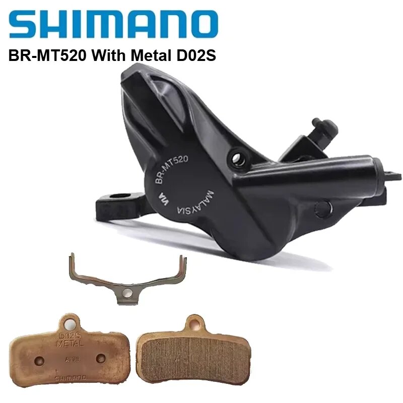 Тормозные механизмы SHIMANO MT420/MT520 для горного велосипеда MT520 Metal D02S 1Pc