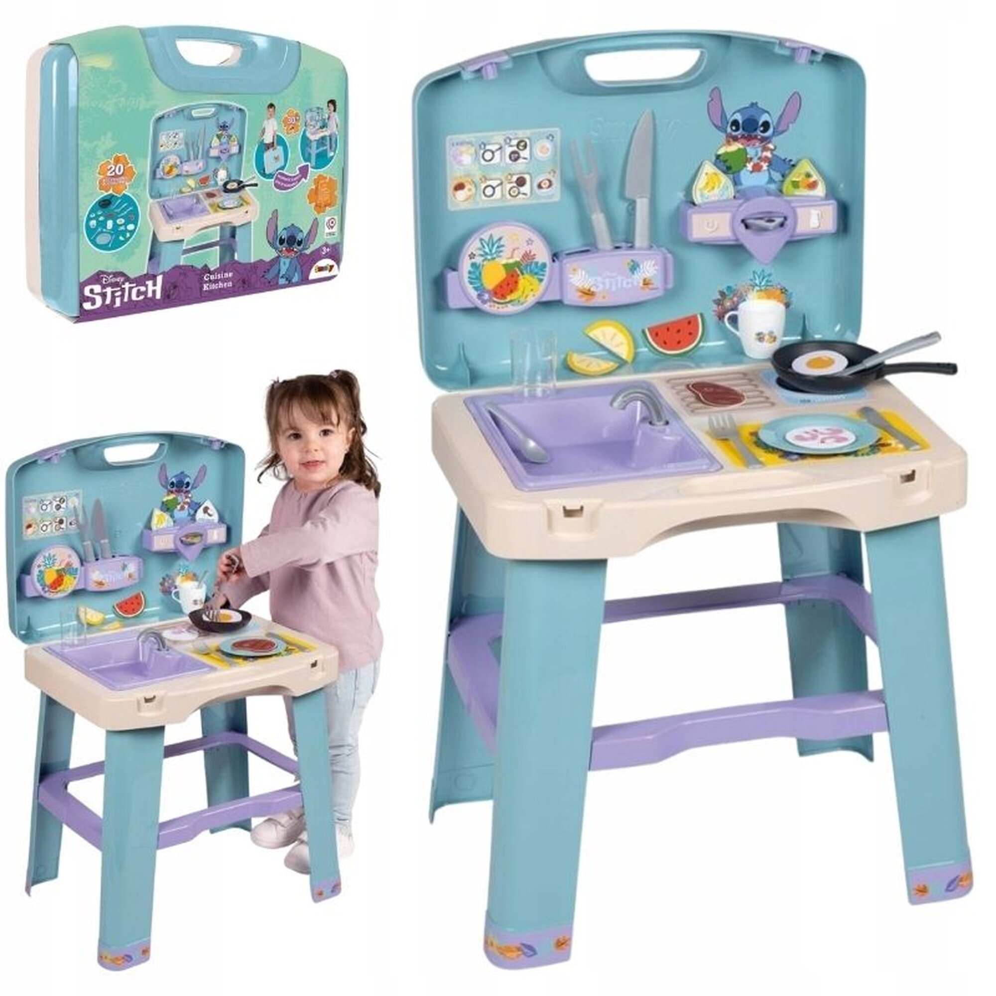 Игровой набор Smoby Disney Stitch - Игрушечная детская кухня Лило и Стич - Смоби 7600311909