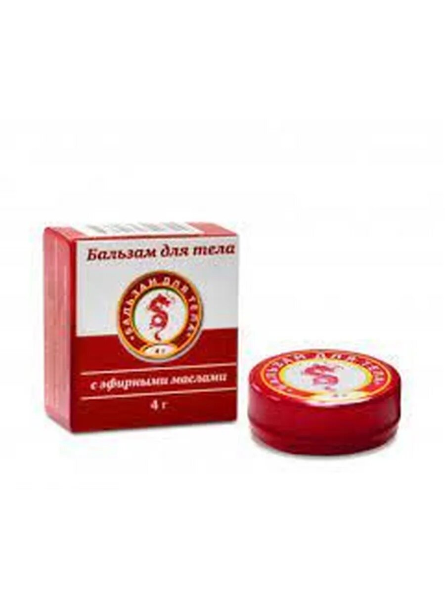 Бальзам для тела с эфирными маслами, бальзам для тела, 4 г,