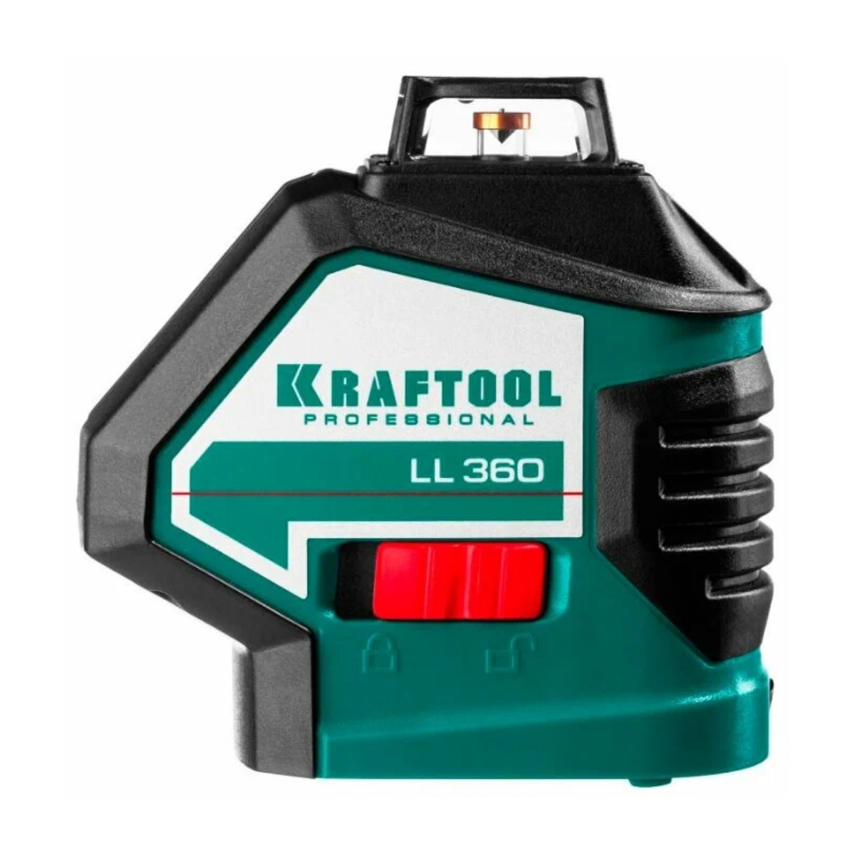 Уровень Kraftool LL360 (34645) лазерный, зеленый/черный, 2 красных луча, дальность 20-70 м