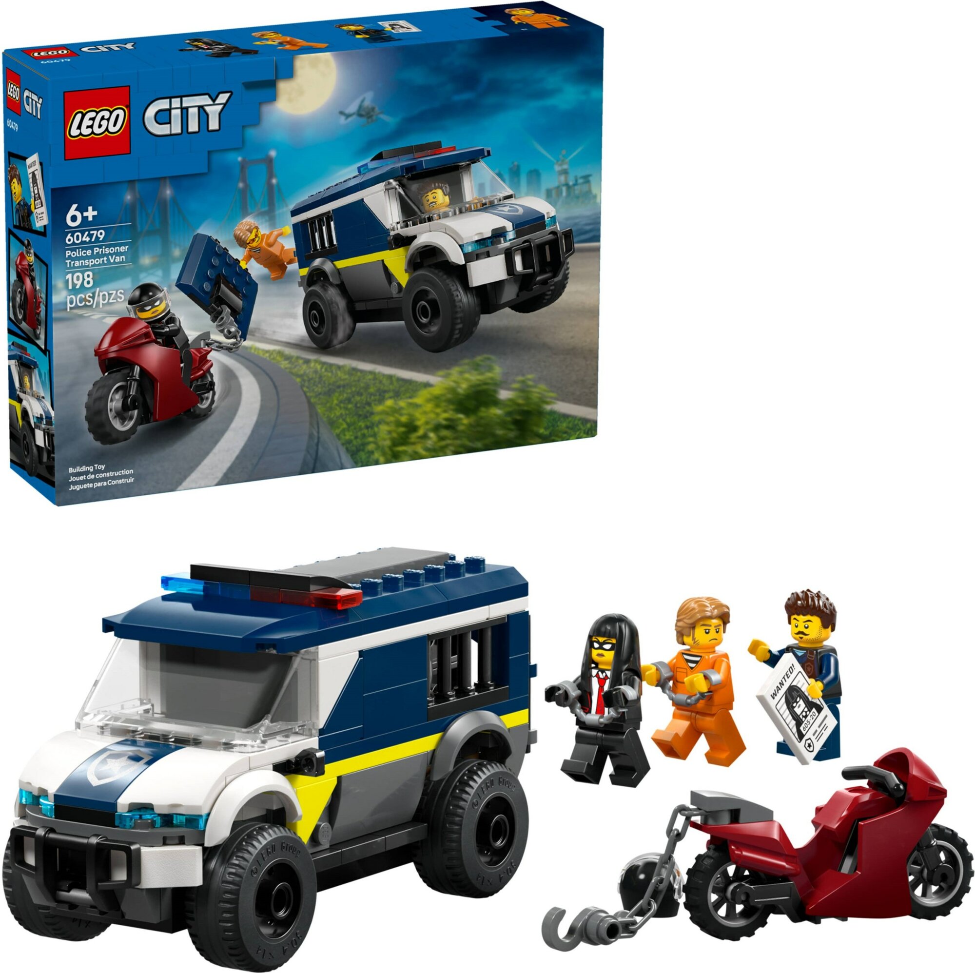 Конструктор LEGO City 60479 Фургон для перевозки заключенных, 198 дет.