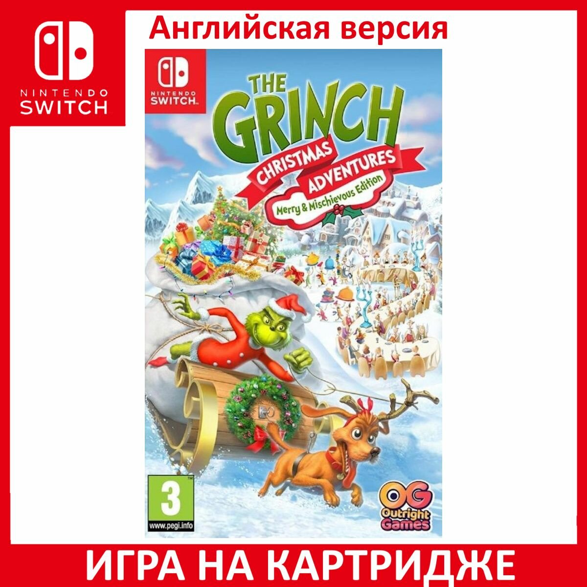 Игра The Grinch Christmas Adventures Complete Edition Switch Картридж на Nintendo Switch Английская версия