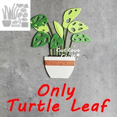 Набор пресс-форм для скрапбукинга Catlove Only Turtle Leaf