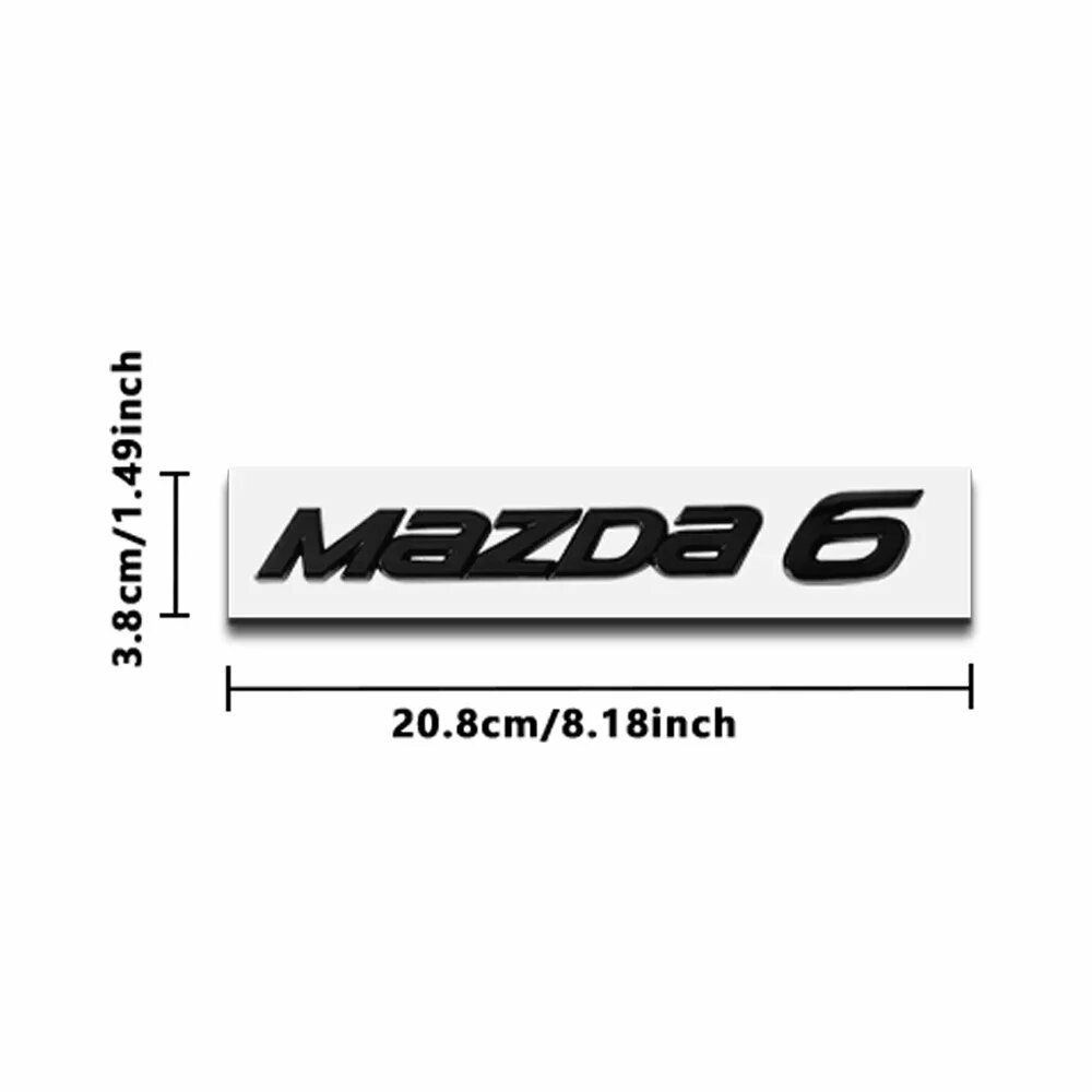1 шт. автомобильная наклейка с буквенным логотипом из АБС-пластика, украшение для black-mzd 6- S