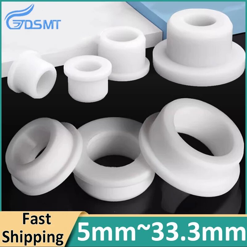 Силиконовый термостойкий проводный колпачок 5мм~33.3мм белый 5Pcs-White, A-8mm — фото 1