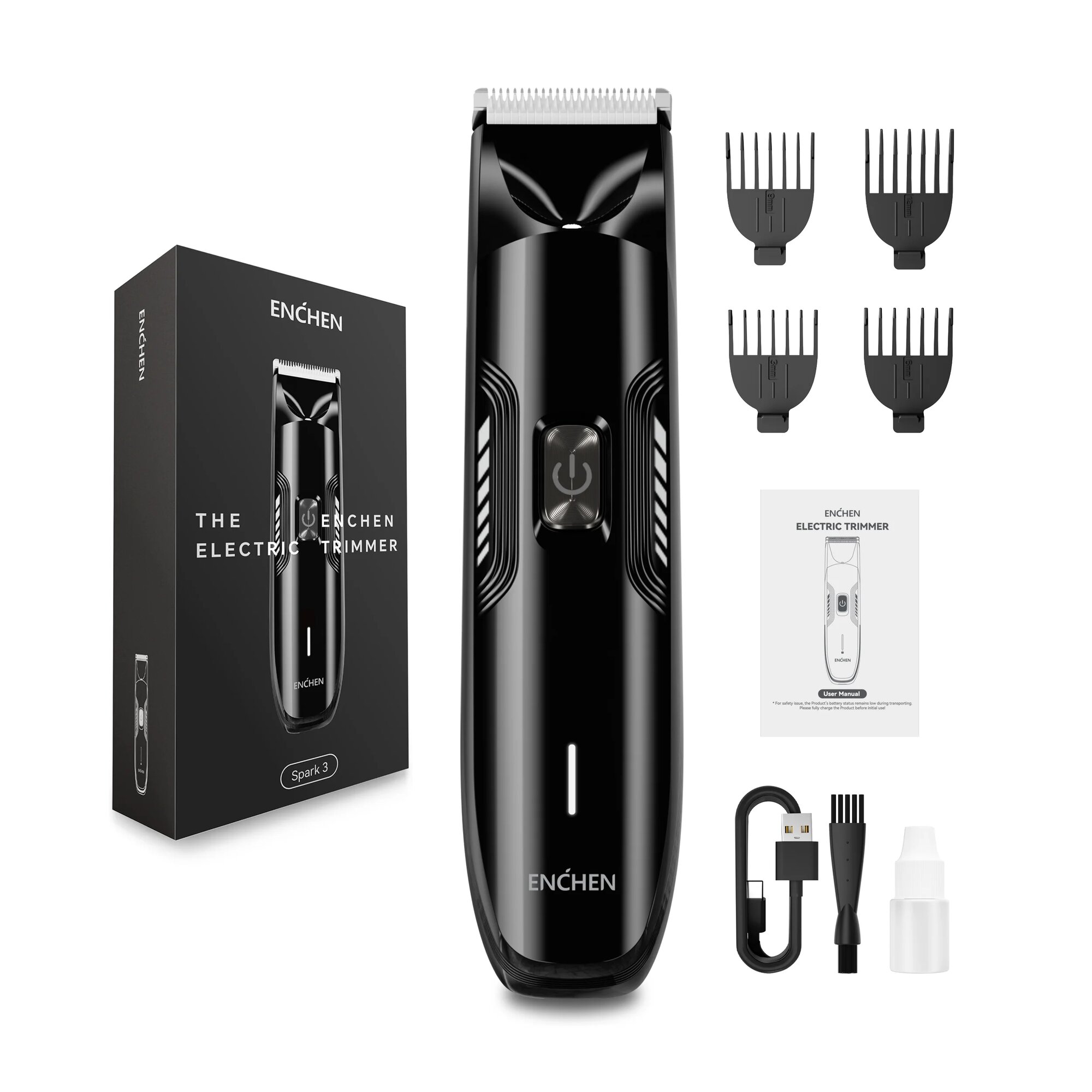 Электрический триммер ENCHEN Spark 3, черный