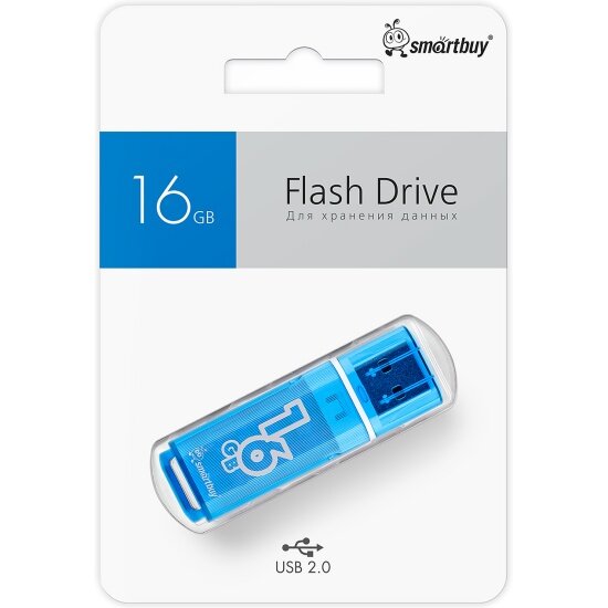 USB флешка Smartbuy 16Gb Glossy blue USB 2.0