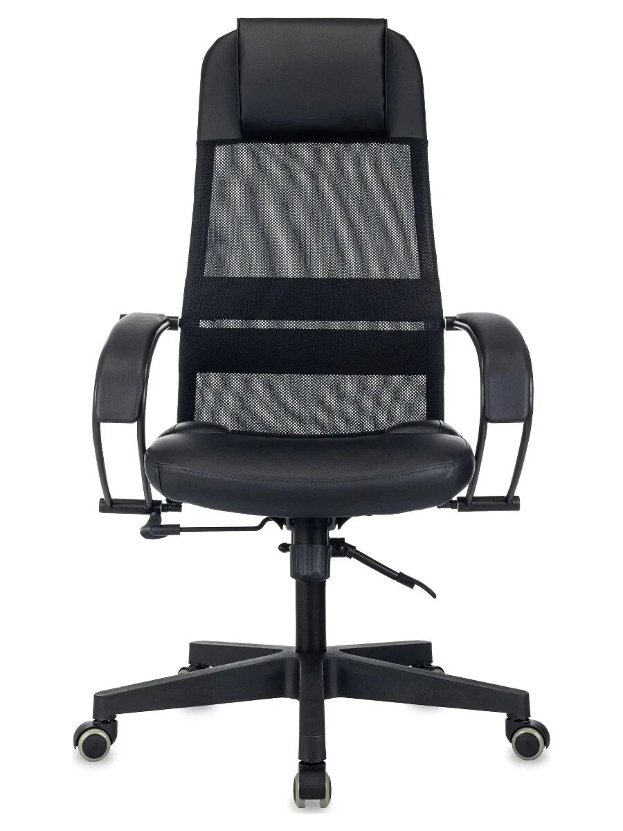 Кресло эргономичное Бюрократ CH-NOVA LUX черный сетка/ткань крестов. пластик